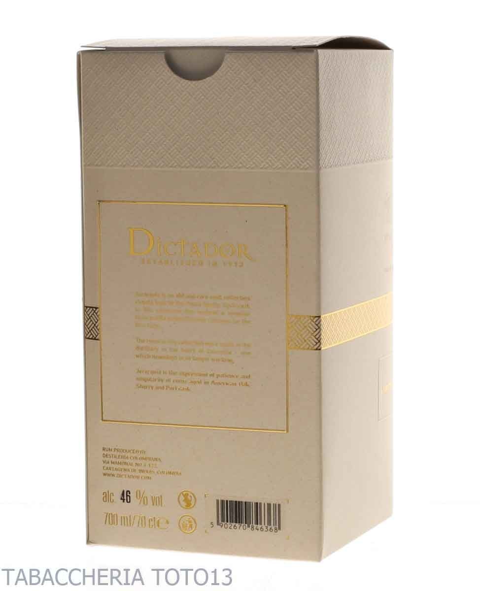 Rum colombiano Dictador Jerarquia Fino 1987 invecchiato 33 anni