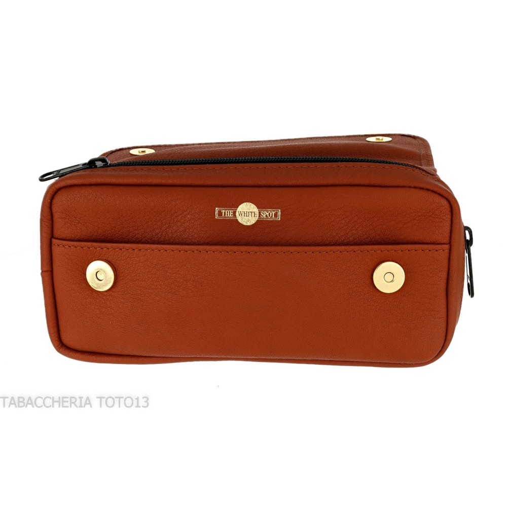 Dunhill - The White Spot Companion sac en cuir terracotta pour 1 pipe