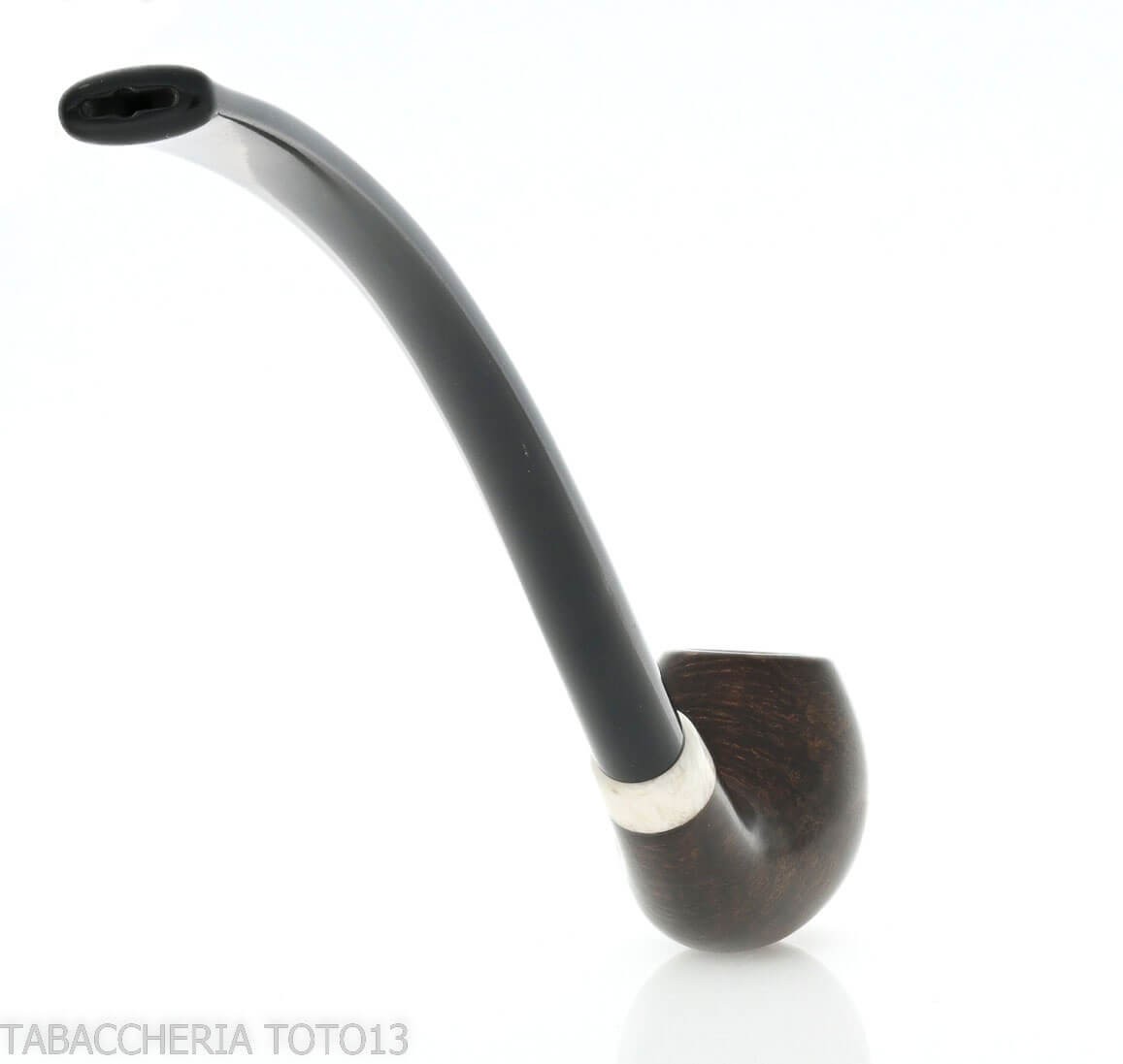 Aldo Velani pipa churchwarden forma Bent Egg in radica lucida |Vendita