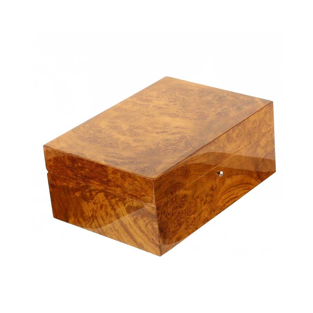 Estimada caja humidificada para 20 puros con higrómetro amobina.