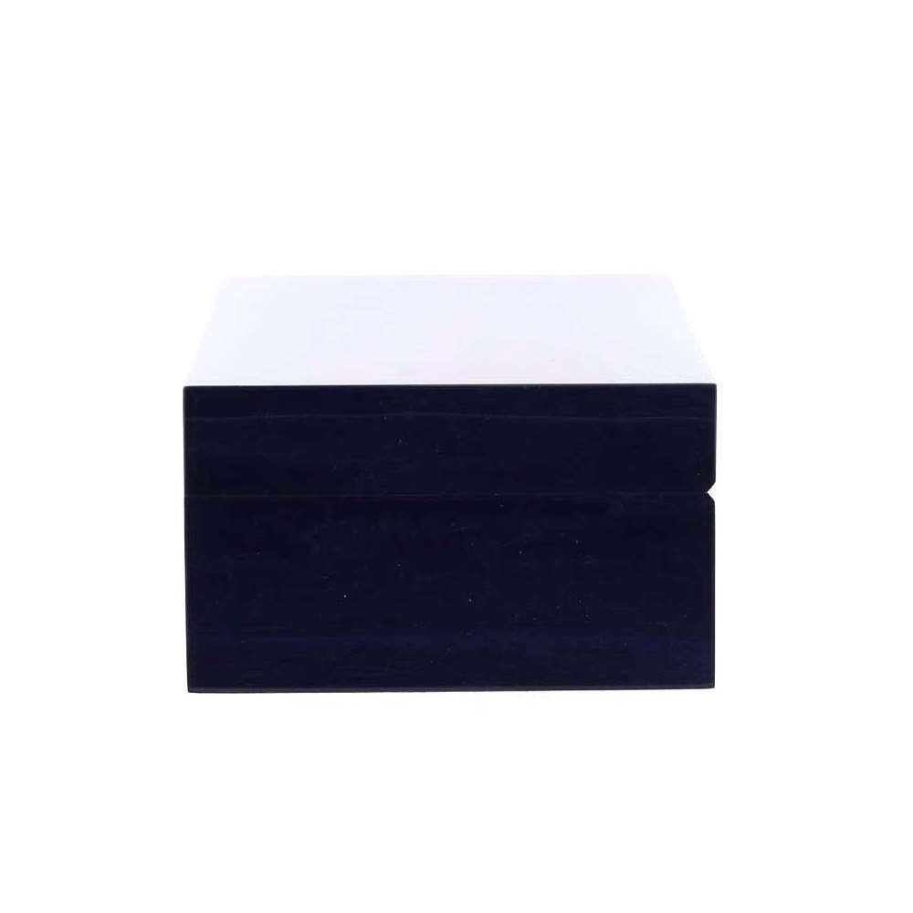 Gentili humidified box for 20 cigars with hygrometer, transparent blue