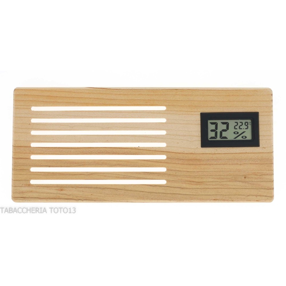 Morici cedar container for 1 Boveda bag with hygrometer