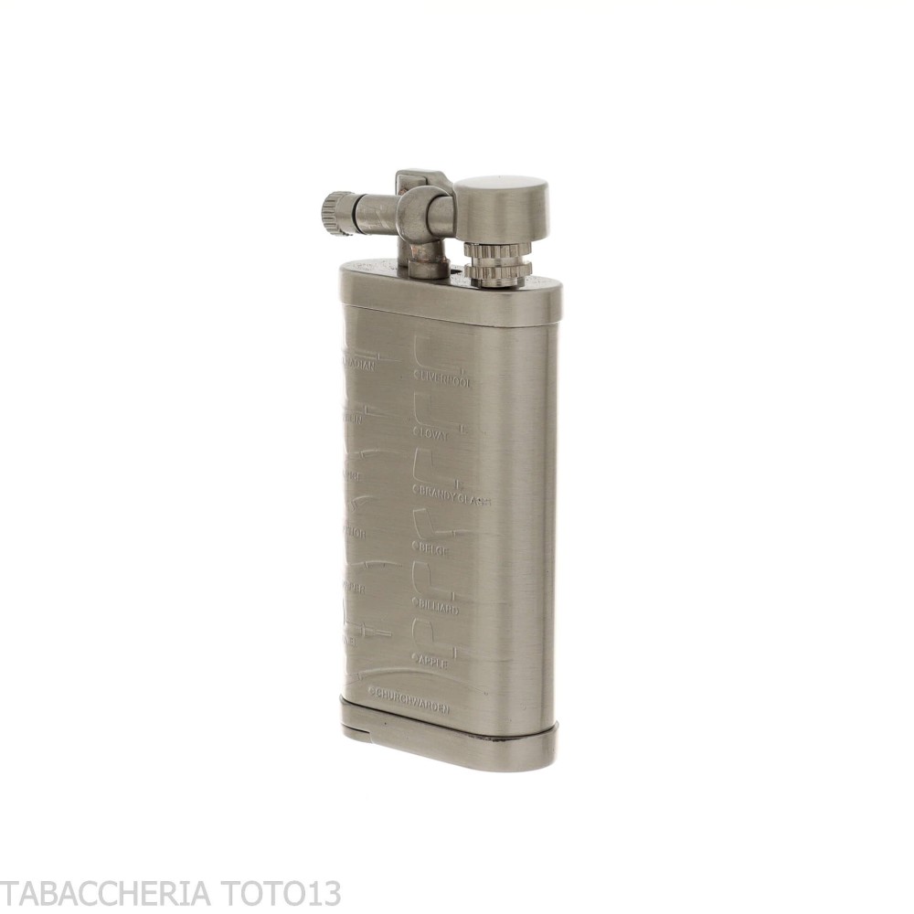 Leonard pipe lighter chrome finish and pipe engravings