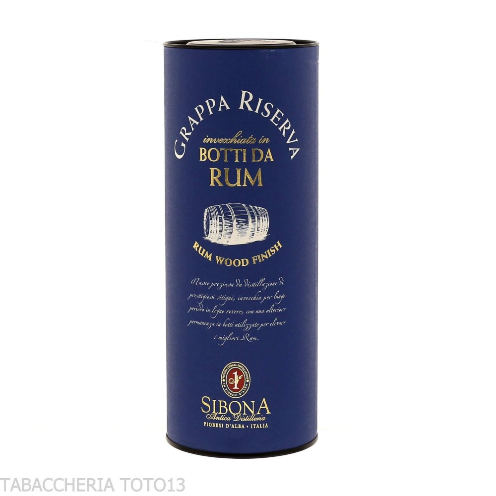 Sibona Grappa Piemontese Riserva in Dominican Rum Barrels