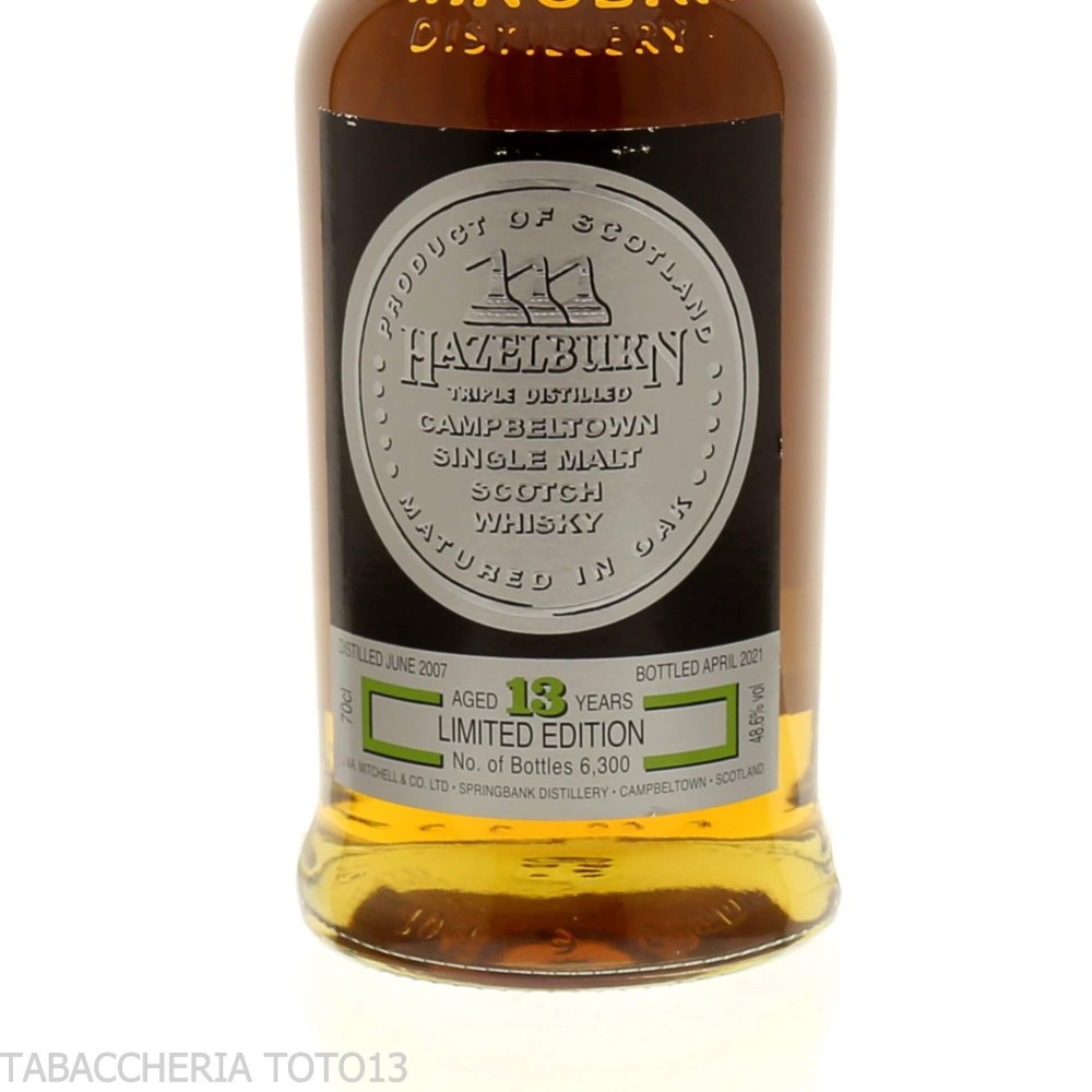 Hazelburn 13-Year-Old Limited Edition Whisky 2007-2021 | Springbank